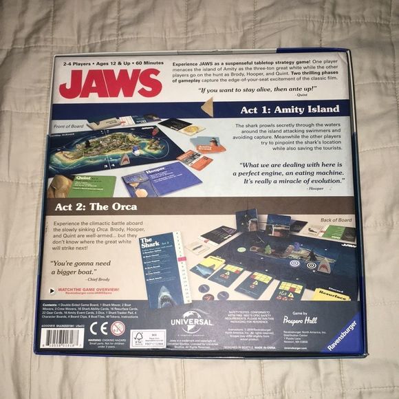 Ravensburger | Games | Jaws Board Game A Game Of Strategy And Suspense ...